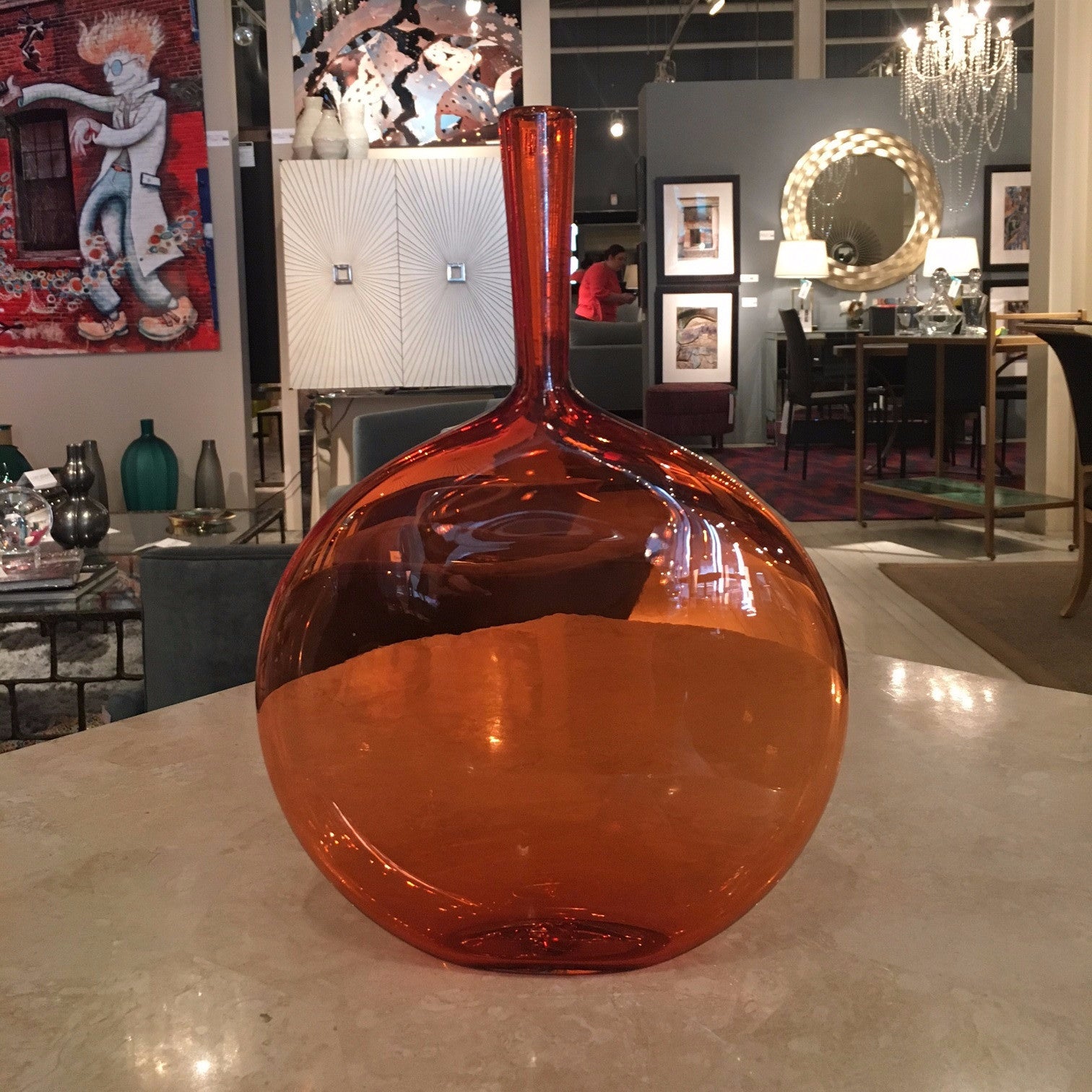 Flask Angelic Bottle, Apricot - Joe Cariati | Luxe Home Philadelphia