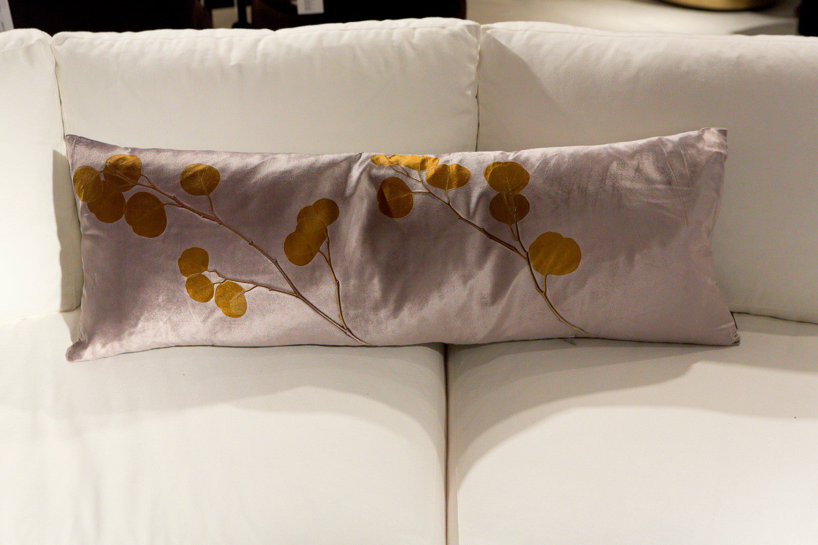 Champagne Eucalyptus On Cobble Pillow - Aviva Stanoff Design | Luxe ...