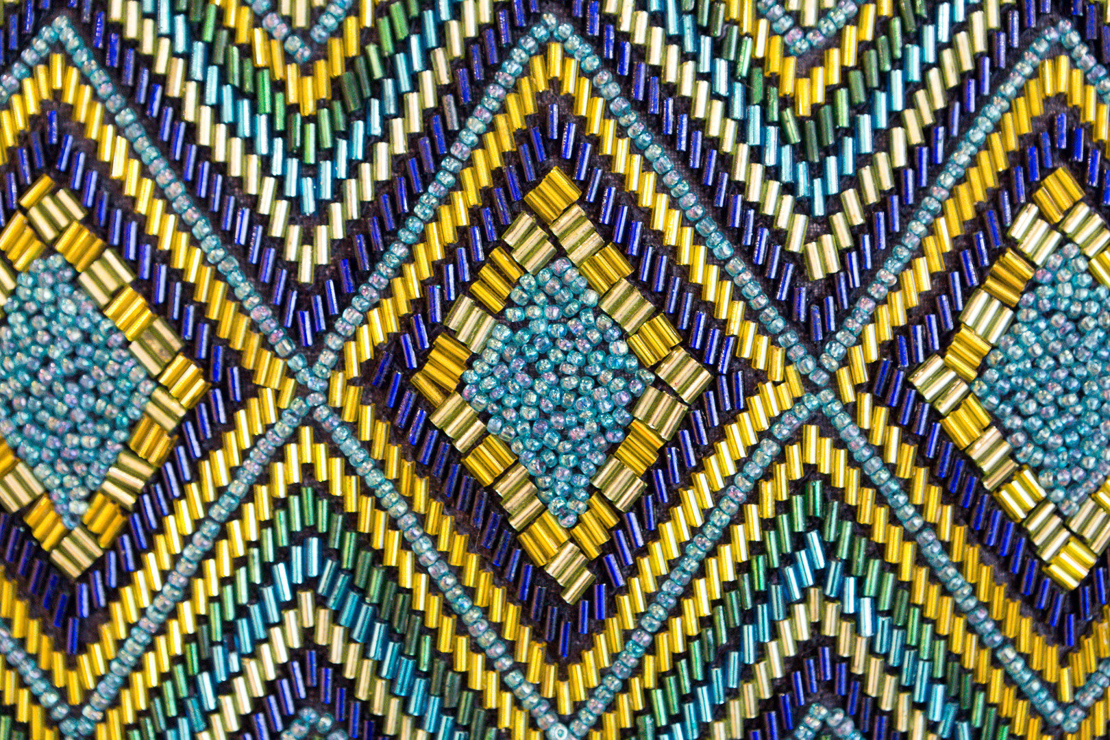 Diamond Design Fully Beaded Pillow - Sabira Collection | Luxe Home ...