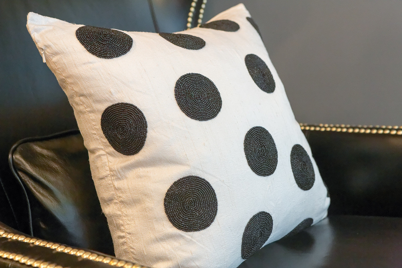 Harlequin Polka Dot Black On White - Sabira Collection | Luxe Home ...