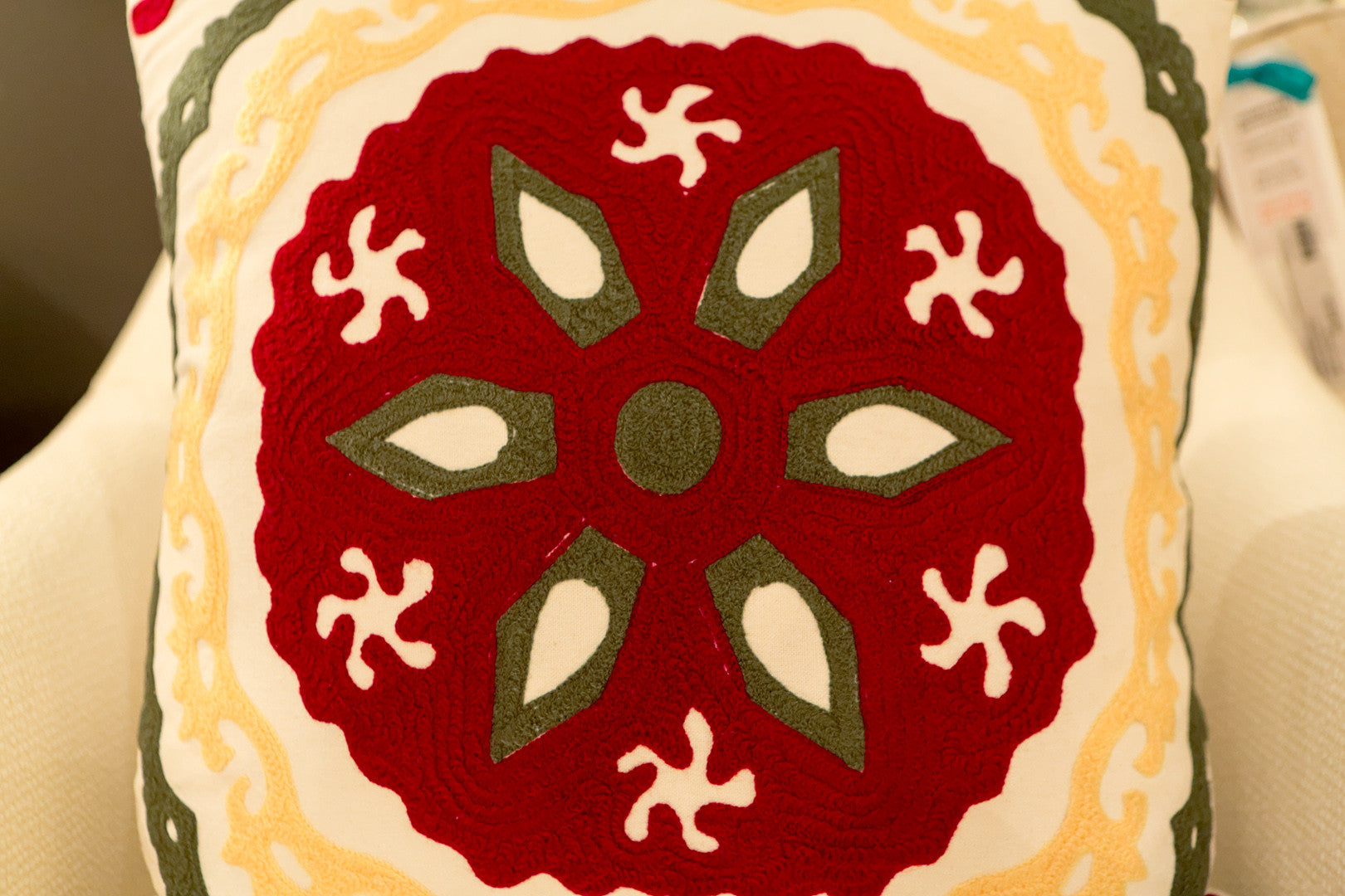 Modern Suzani Pillow - Sabira Collection | Luxe Home Philadelphia